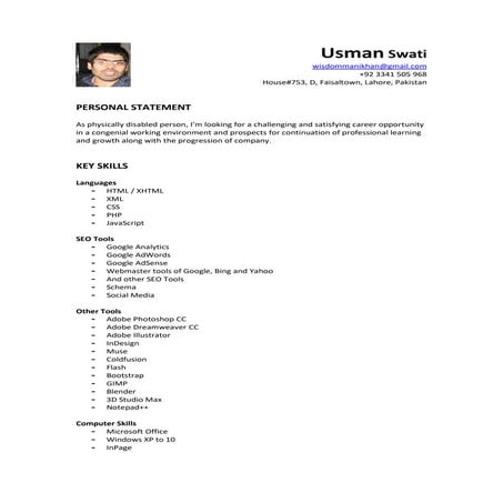 Usman Swati presentations