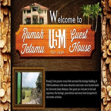Usm Guesthouse Guest Brochure 2017 | PPTX