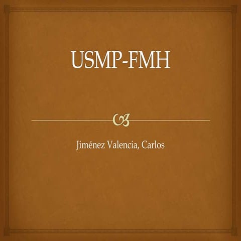 Usmp fmh | PPTX