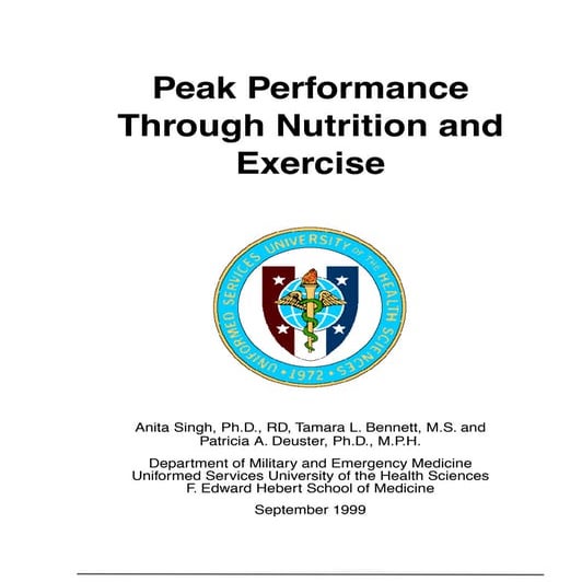 UsNavy Nutrition & Excercise | PDF