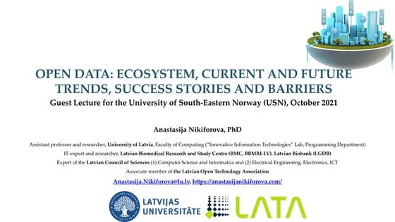 From the evolution of public data ecosystems to the evolving horizons ...