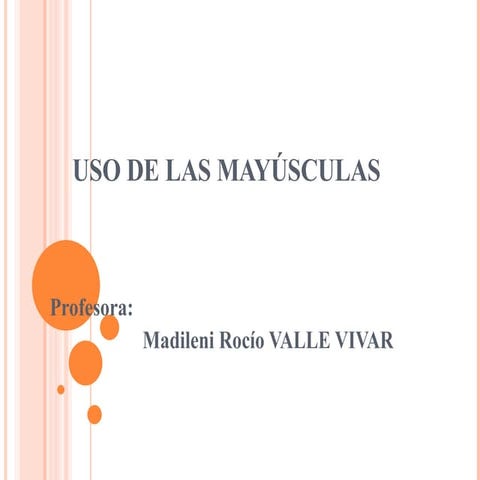 Uso De Las MayúSculas | PPT