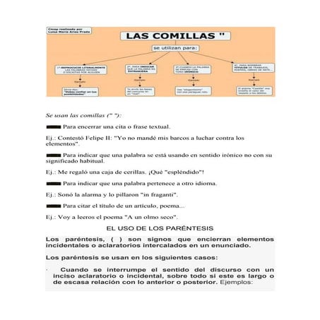 Uso de comillas | DOCX