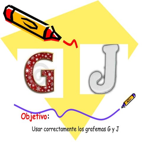 Ortografía de la g y la j | PPT