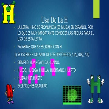 Reglas ortográficos sobre el uso de la B, V y H.pptx