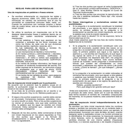 Uso de mayúscula | PPT