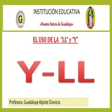 Uso de ll y y | PPTX