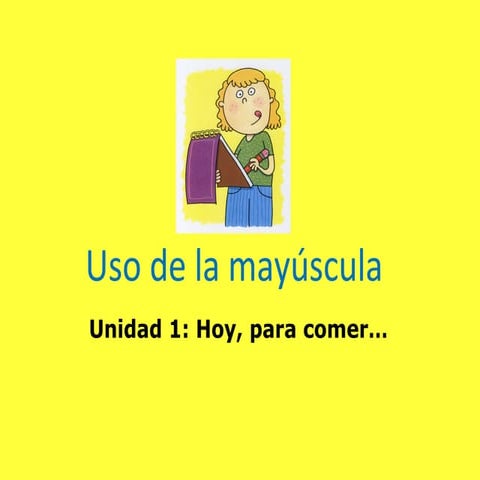 Uso de mayúscula | PPT