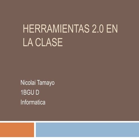 Uso en clase herramiientas 2.0 | PPTX | Technology & Computing