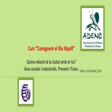 Curs Coneguem el Riu Ripoll | PPT