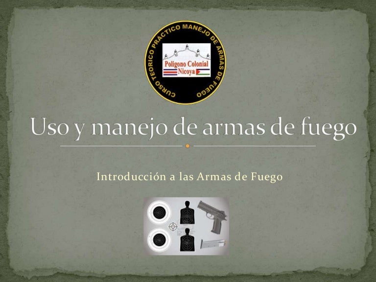 Uso Y Manejo De Armas De Fuego Proinca S A