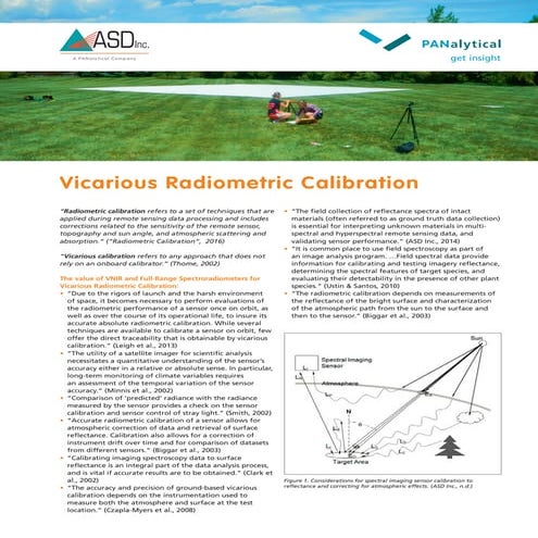 Vicarious Radiometric Calibration | PDF