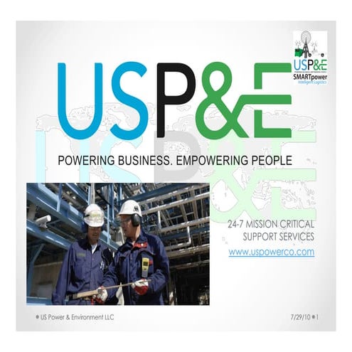 USP&E Diesel Generators Company Overview 2010 | PDF