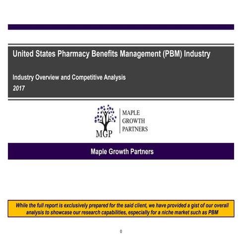 USA Pharmacy Benefits Management Market Overview | PDF