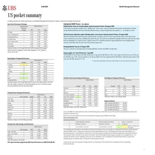US Pocket Summary Tables | PDF