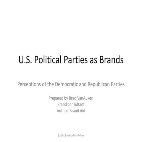 U.S. Political Parties as Brands | PPT