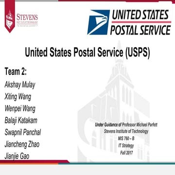 United States Postal Service IT Strategy | PPTX