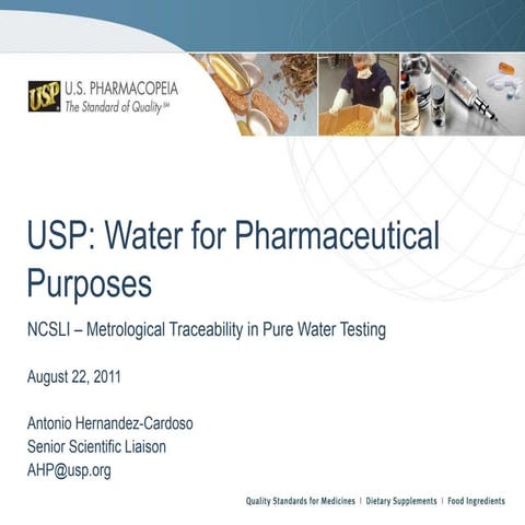 USP; Water for Pharmaceutical Purposes.ppt