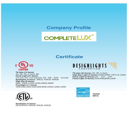 LED Catalog and Spec Sheets | PDF