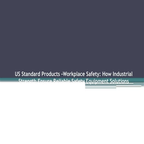 Top 20 Must-Have Industrial Safety Equipment for Every Workplace | PPTX