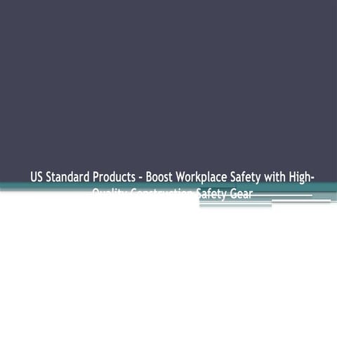 US Standard Products – Boost Workplace Safety with High-Quality ...