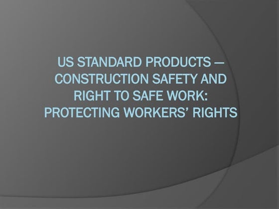 US Standard Products – Top Methods for Improving Workplace Safety in ...