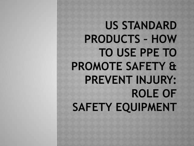 PPE Awareness training | PPTX
