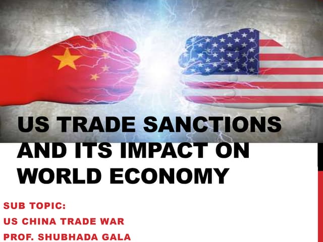 US- China trade war | PPTX