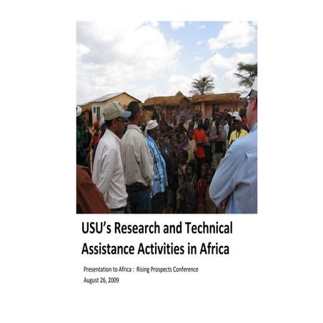 USU’s Research and Technical Assistance Activities in Africa | PPT