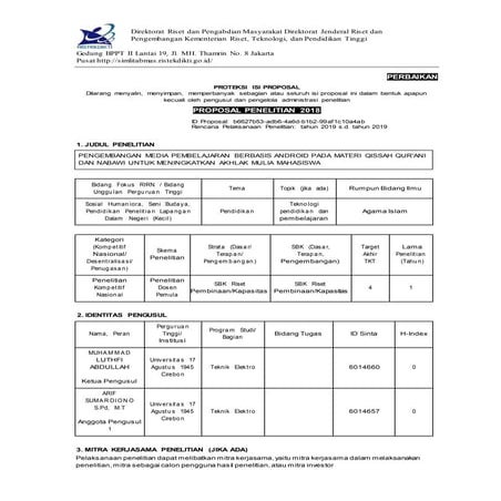 Usulan penelitiaN | DOC