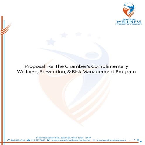 Us Wellness Chamber Of Commerce Wellness Program Proposal 2009 1 | PDF