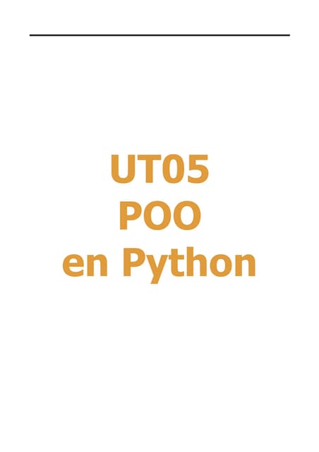 Programacion Orientada a Objetos | PPT