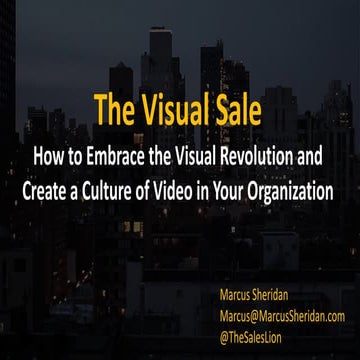 THE VISUAL SALE: How to Embrace the Visual Revolution and Create a ...