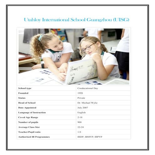Utahloy international school guangzhou | PDF