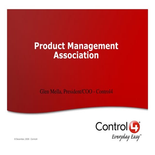 Utah PMA Quarterly Meeting Keynote, March, 2009 | PPT