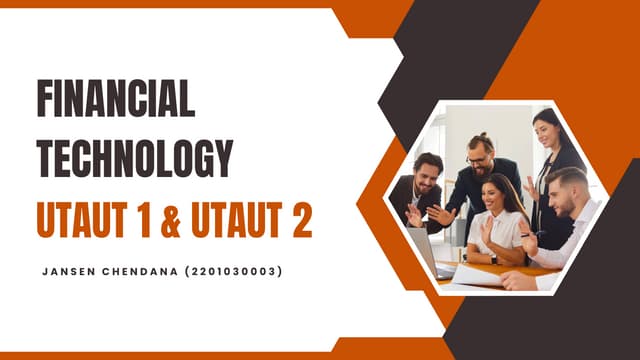 UTAUT 2 (Unified Theory of Acceptance and Use of Technology) | PDF