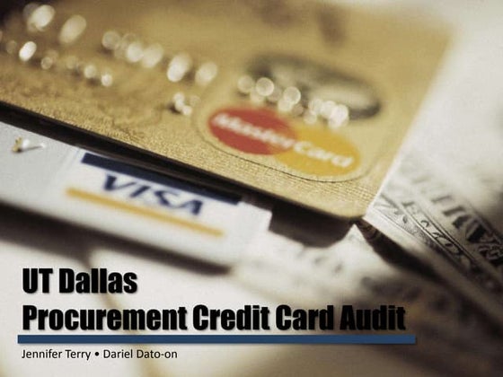 Procurement Card Audit | PPT