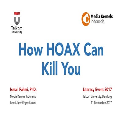 Perilaku Masyarakat Indonesia Terhadap Hoax, Media, dan Budaya Baca | PDF