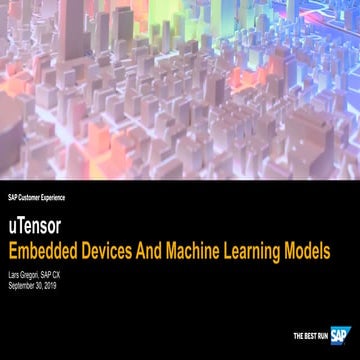 uTensor - embedded devices and machine learning models | PPT