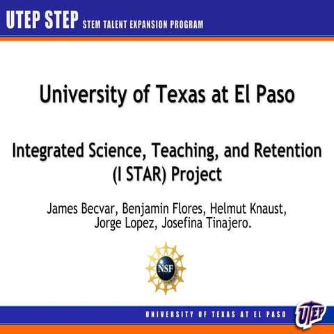 Utep step program curriculum innovation | PPT
