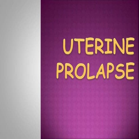 Obg nursing on uterine displacement on msc nursing | PPT