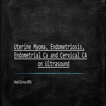 Uterine Myoma, Endometriosis, Endometrial Ca and.pptx