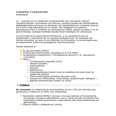 Uteritis y cervicitis.docx practica | DOCX