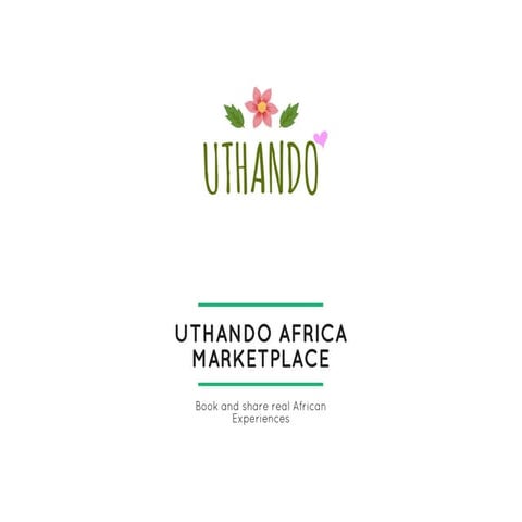 Uthando African Experiences pitch deck | PDF
