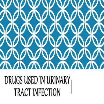 Urinary Antiseptics, Drugs used in STDs and UTI | PPTX