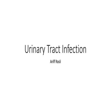 urinary tract infection UTI, infection, urinary | PPTX