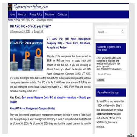 Uti amc ipo review should you invest or avoid | PPT