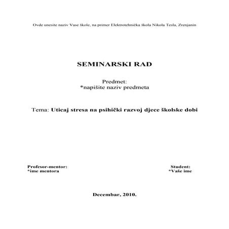 Kako porodica utice na razvoj licnosti | DOC
