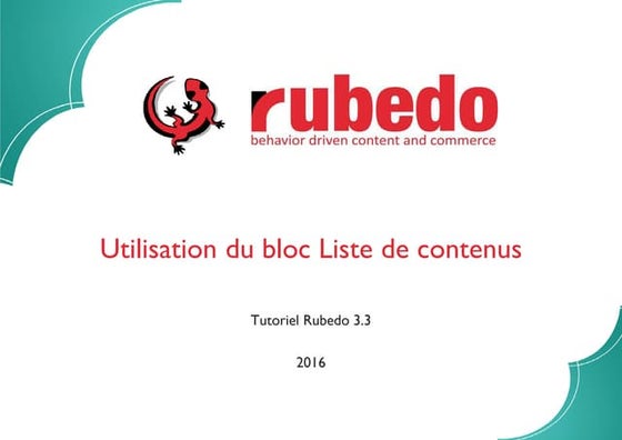 Rubedo roadmap (En) | PPT