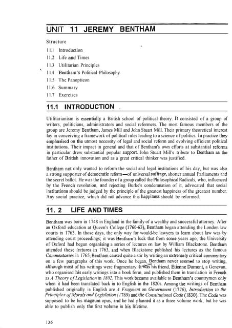 Bentham’s theory of law | PPTX